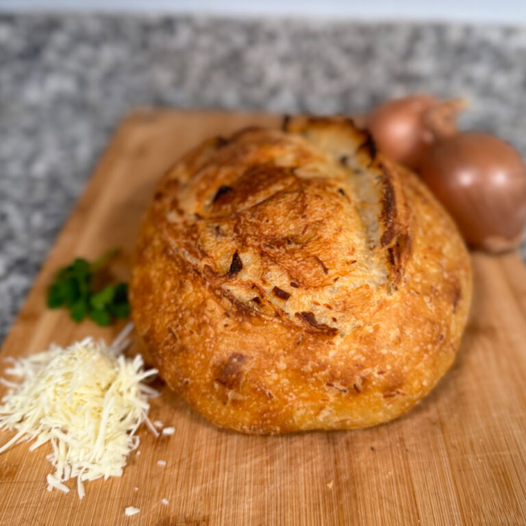 Sourdough Onion & Asiago Loaf - Seacrest Sourdough